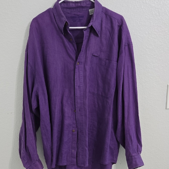 Signa Sport comfort Casual | Shirts | Mens Purple Buttonup Shirt Linen ...